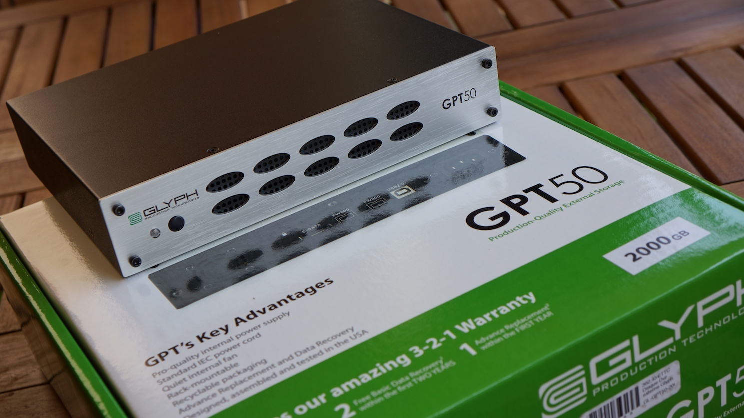 Test du disque dur externe Glyph GPT50