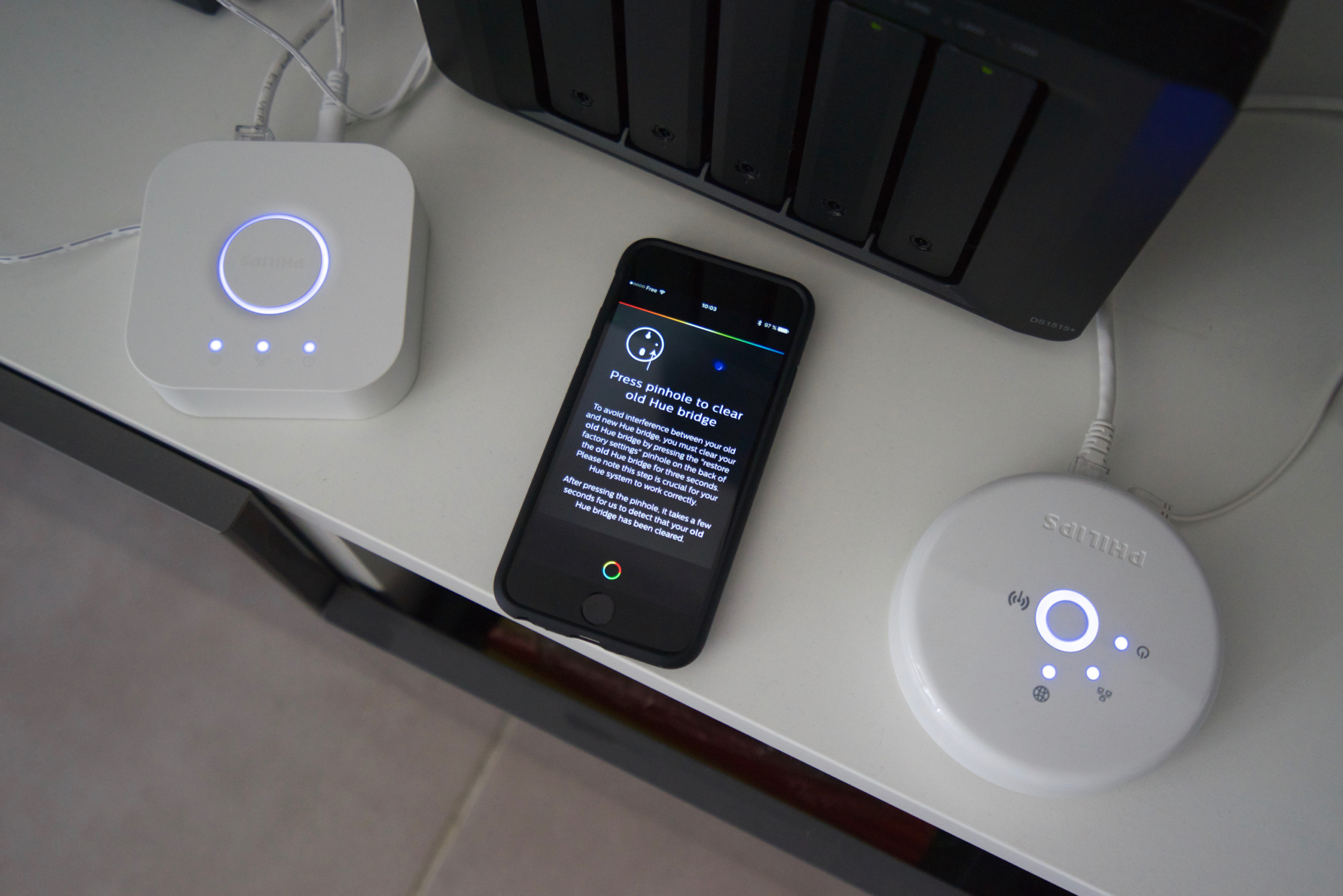 Installation du nouveau bridge Hue compatible HomeKit