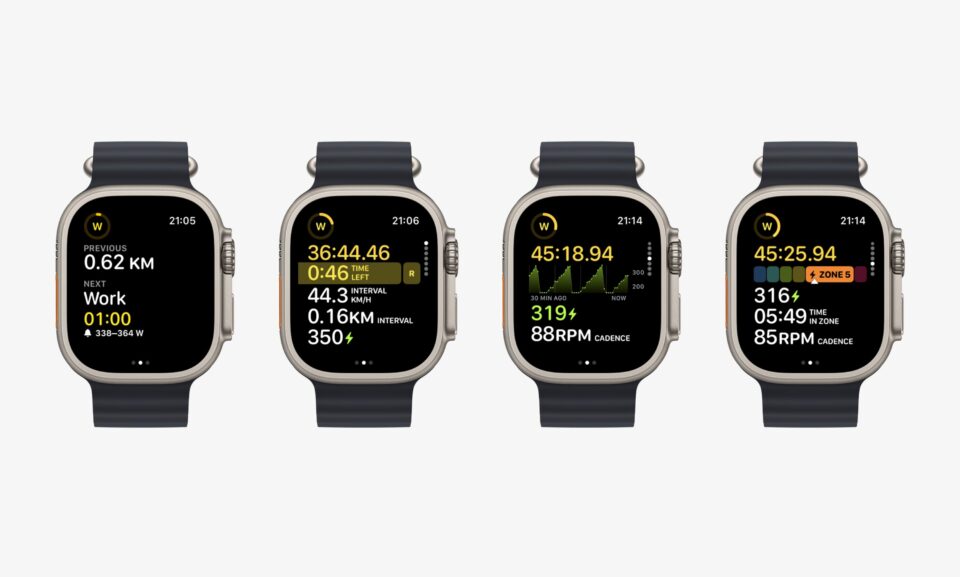 Les entraînements TrainingPeaks arrivent sur l'Apple Watch