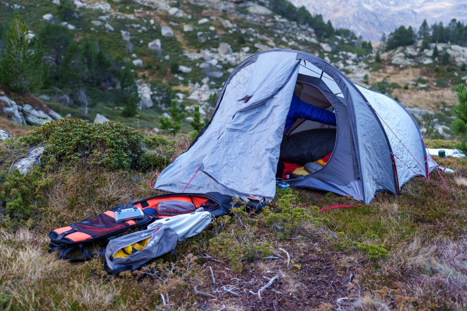 Bivouac en Ariège à l'Étang d'Estagnol et Étangs de Fontargente